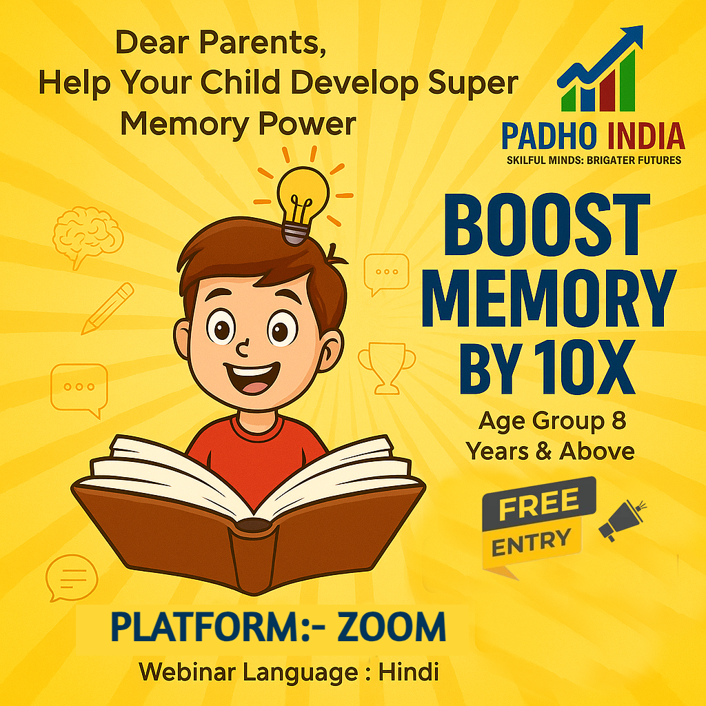 Padho India - Memory Power Webinar | 10X Memory Boost